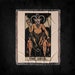 The Devil XV Rider-waite Tarot Deck Woven Throw Blanket: Gothic Satan ...