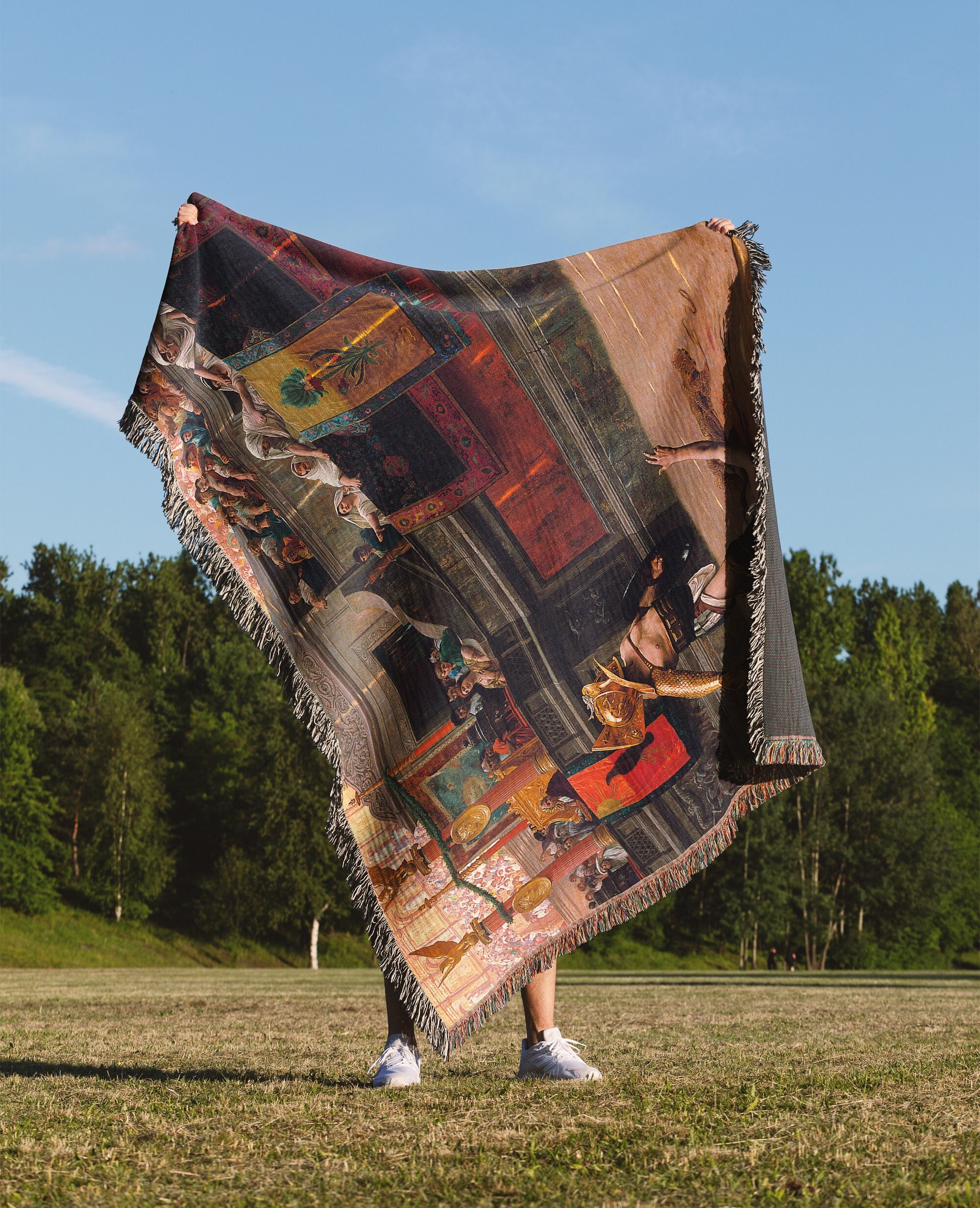 Pollice Verso Woven Throw Blanket: Ancient Rome Gladiator Art - Etsy