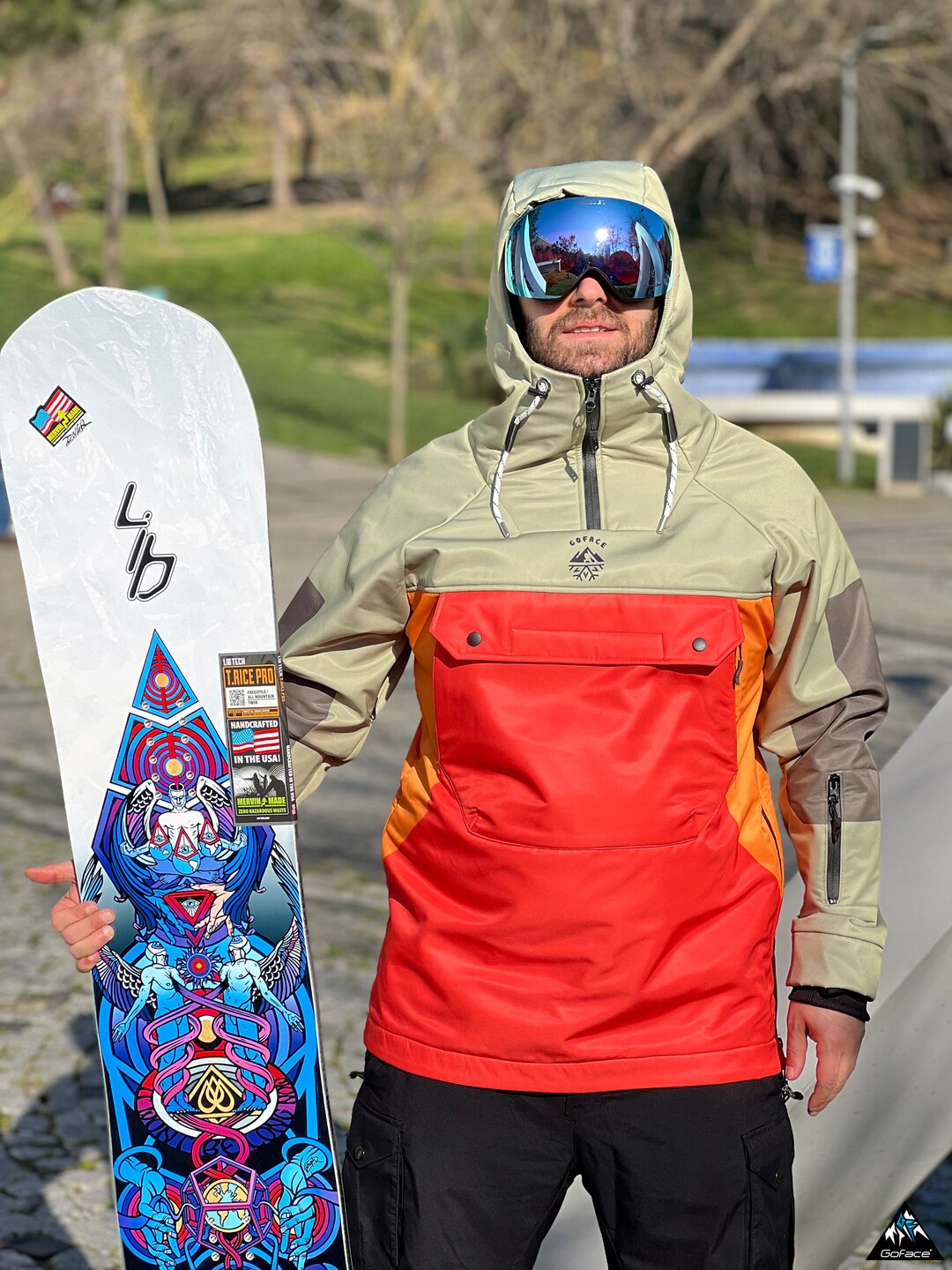 Hoodie Jacket for Snowboarding and Skiing , Softshell Fabric Waterproof ...