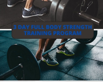 5 Day Full-body Strength Training Workout Program (12 Weeks) - Etsy