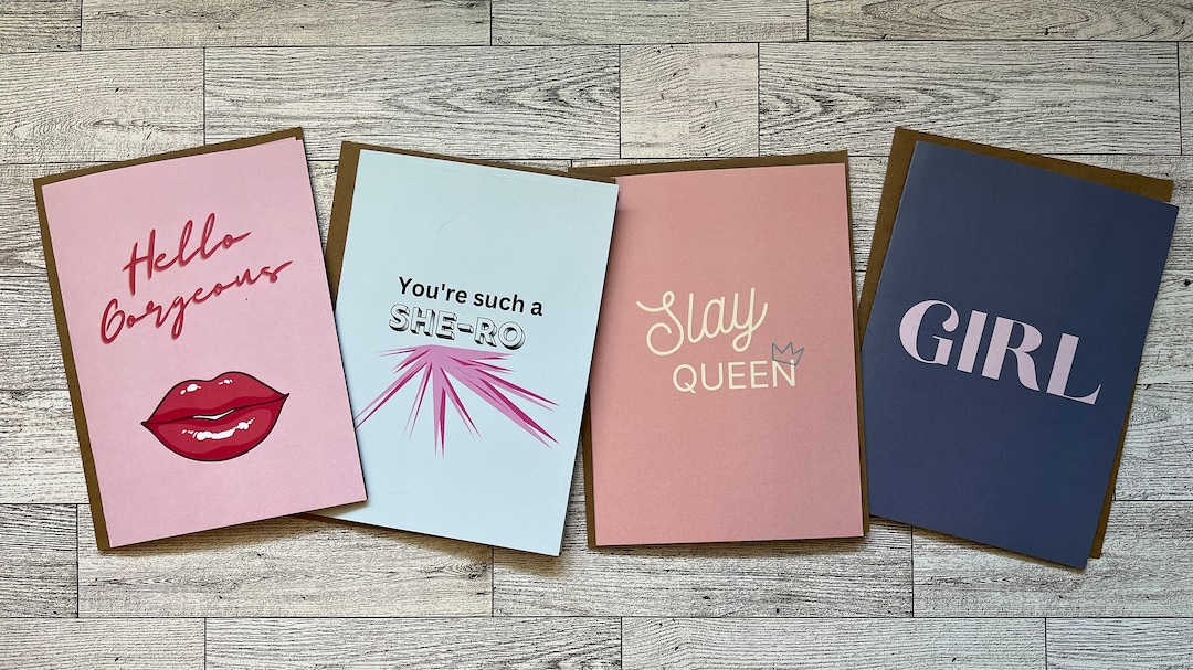 Set of 4 Inspirational Greeting Cards for the Women You Love to ...