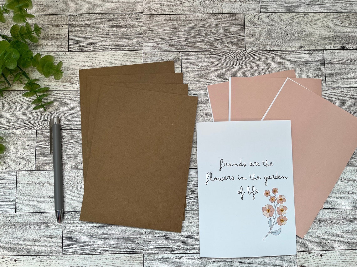 Beautiful Boho Celebration of Friendship Cards Set of 4 - Etsy