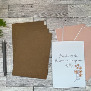 Beautiful Boho Celebration of Friendship Cards Set of 4 - Etsy