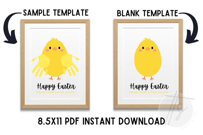 Easter Chick Handprint Footprint Art Craft Baby Crafts, Kids Crafts ...