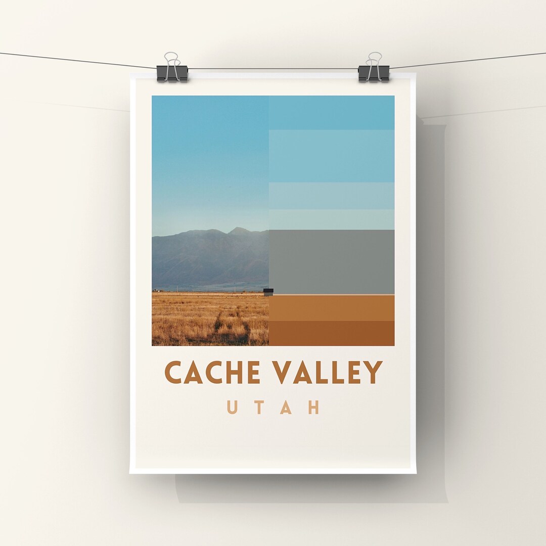 Cache Valley Print, Logan Print, Digital Art, Utah Print, Utah Wall Art ...