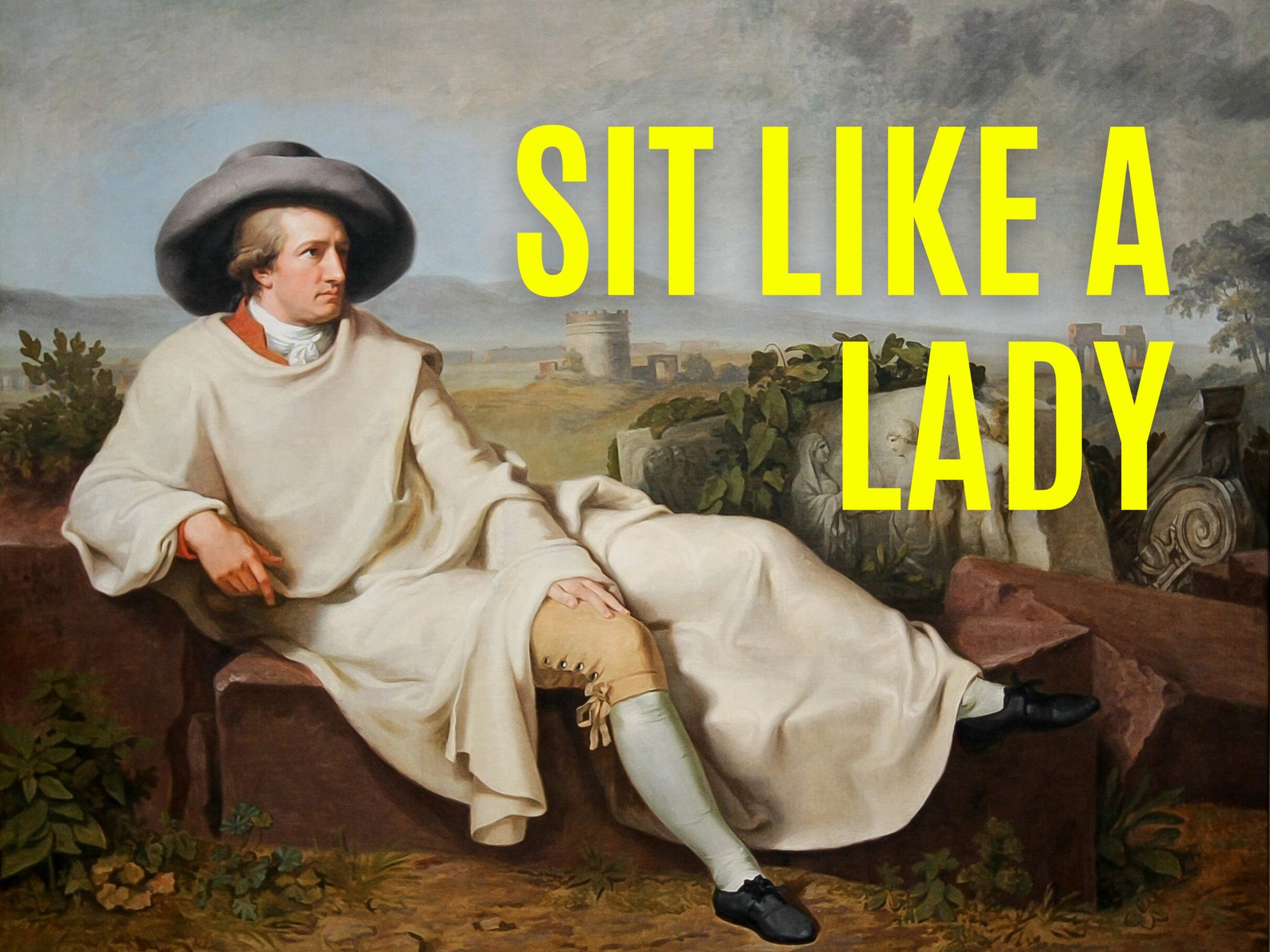 Sit Like a Lady, Funny Vintage Altered Art, Regency Art, Download ...