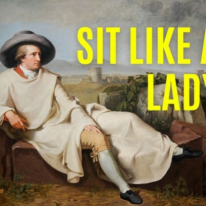 Sit Like a Lady, Funny Vintage Altered Art, Regency Art, Download ...