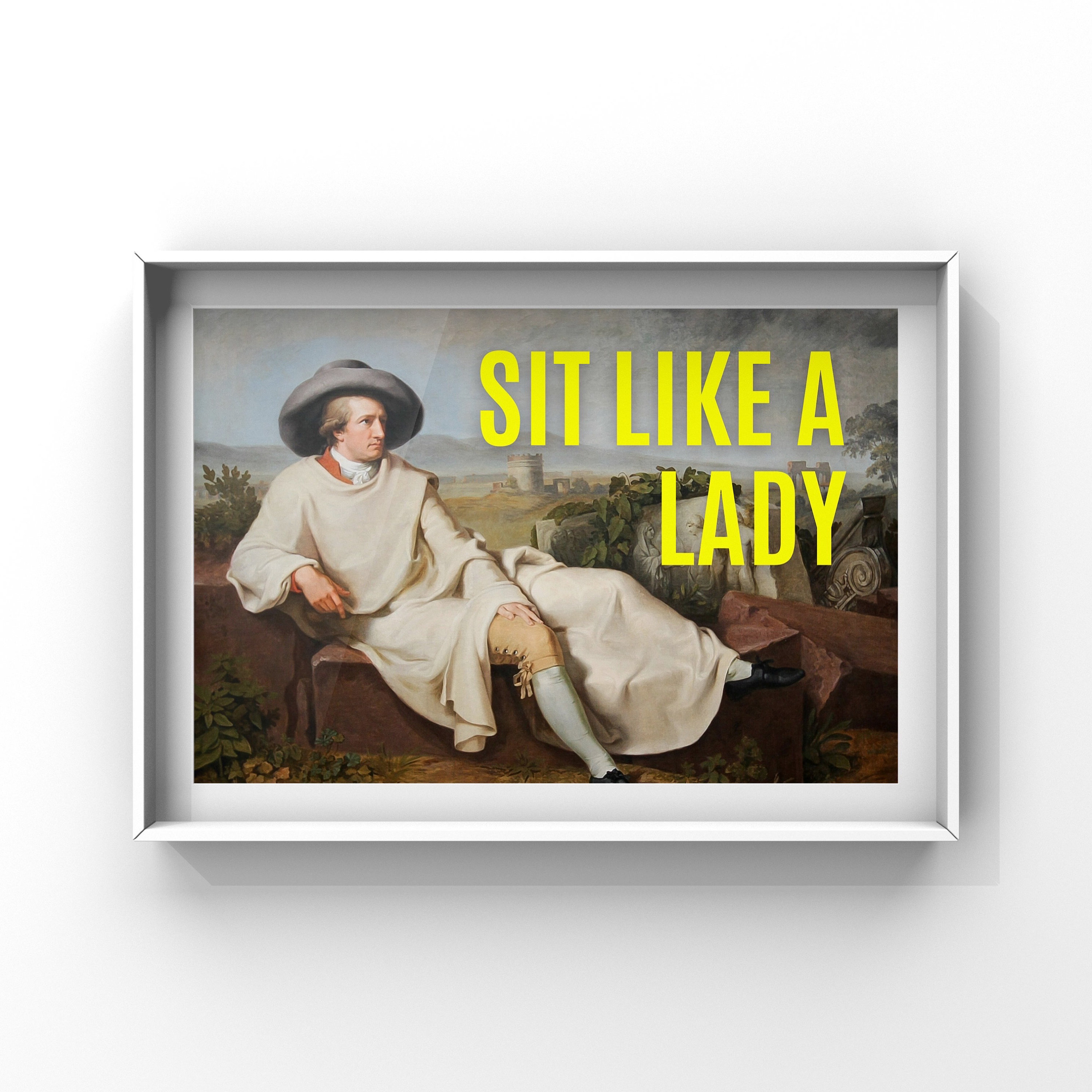 Sit Like a Lady, Funny Vintage Altered Art, Regency Art, Download ...