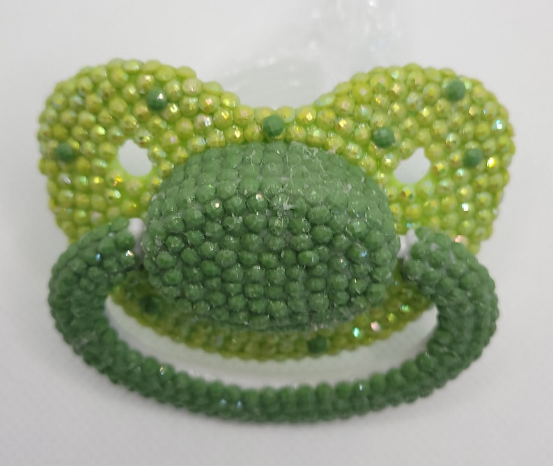 Green Polka Dot Adult Deco Paci - Etsy