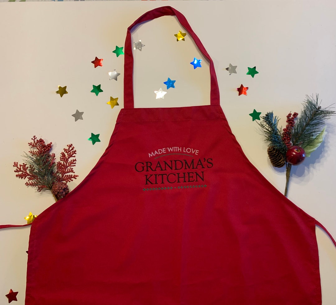 Apron, Grandma’s Kitchen Knee Length Apron - Etsy