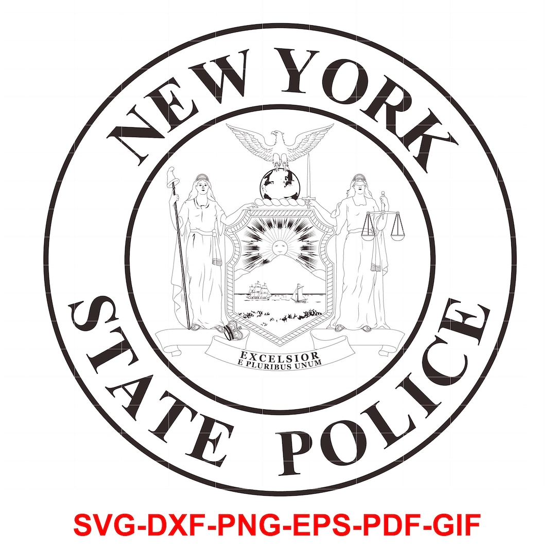 Seal of The, New York, State Police, Badge, Seal, Laser Cutting, Vector ...