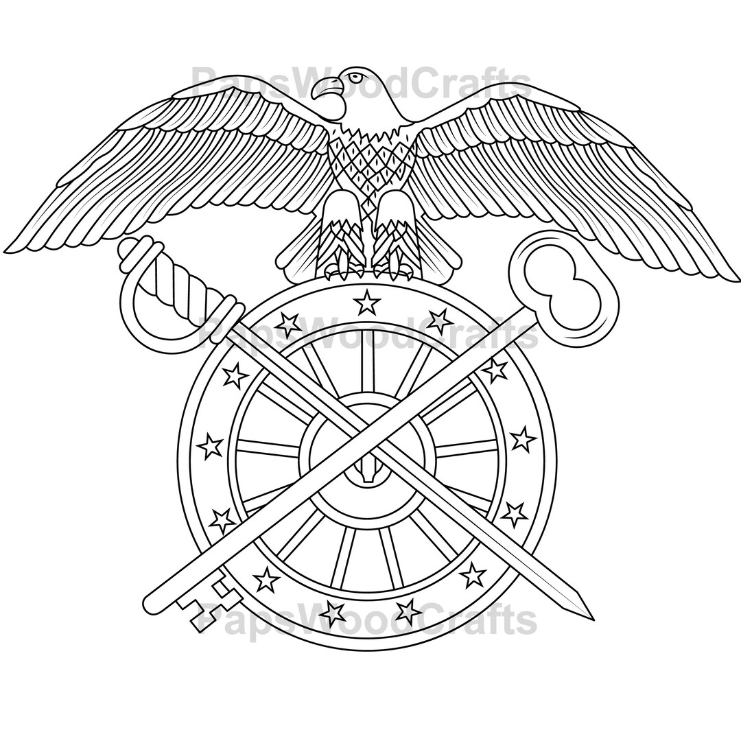 US Army, Quartermaster, Branch, Badge, Laser Cutting, Vector Art, Cut ...