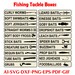 Fishing Toolbox, Organization Labels, Fishing Tackle Boxes, Jigs Labels ...