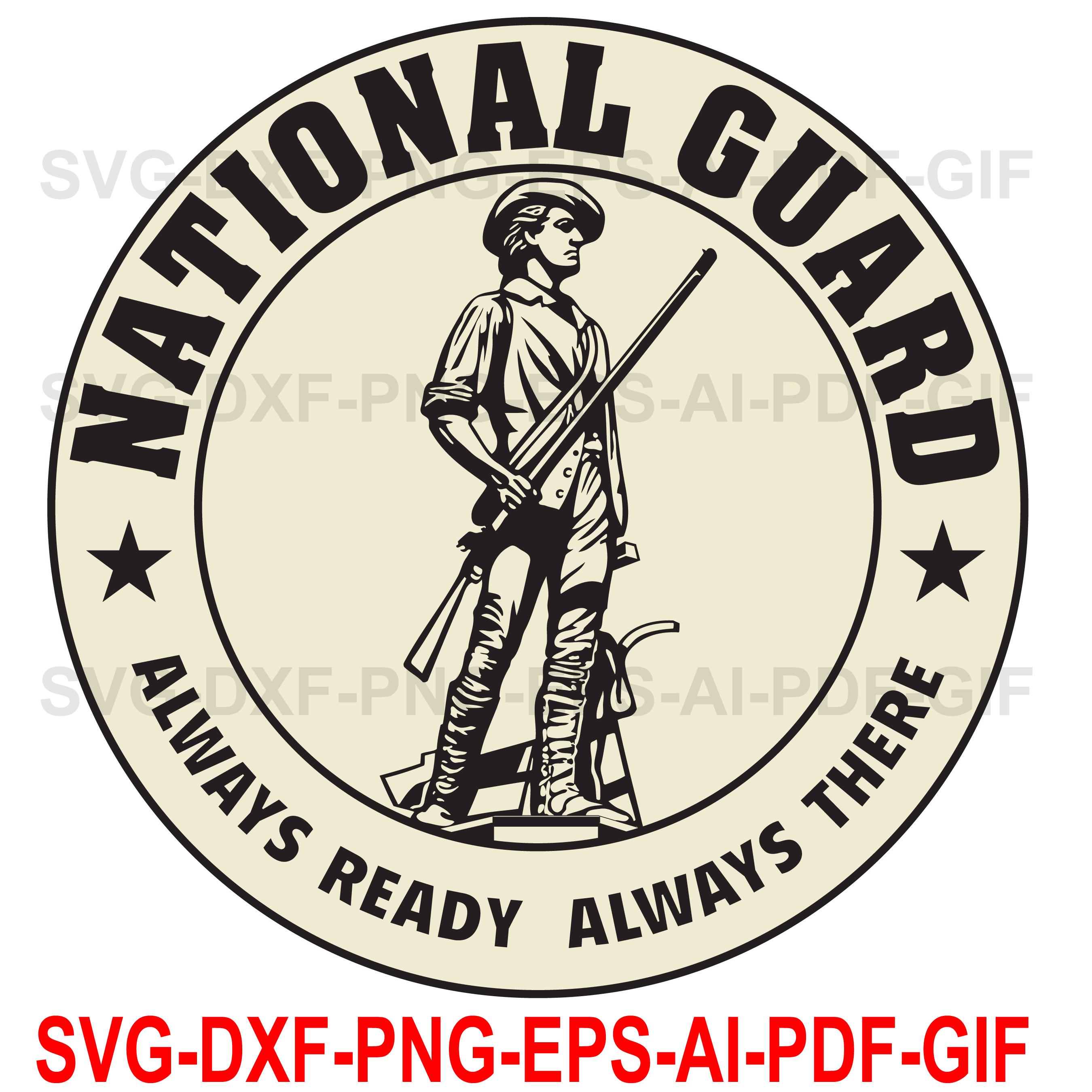 National Guard Seal, Vector Cut Files (svg, Dxf, Png, Gif) - Etsy