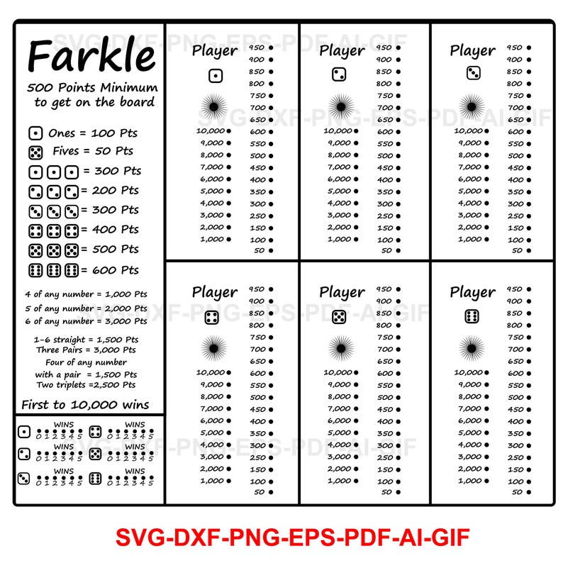 FARKLE Game, Badge, Seal, Logo, Laser Cutting, Vector Art, Cut Files ...