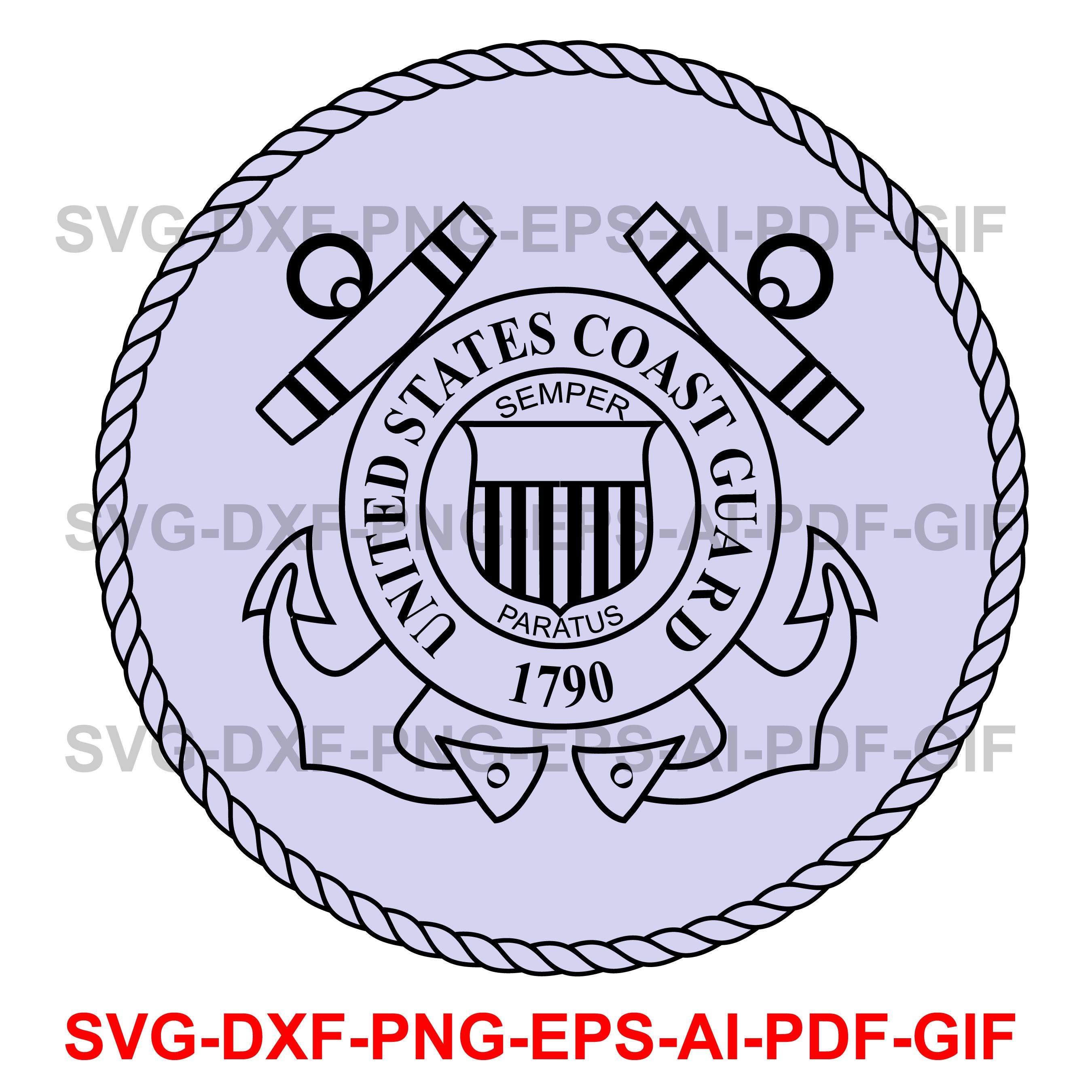 Seal of the United, States Coast Guard, Logo, Badge, Laser Cutting ...