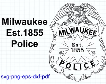 Milwaukee Police Logo, Seal, Badge, Custom, Ai, Vector, SVG, DXF, PNG ...