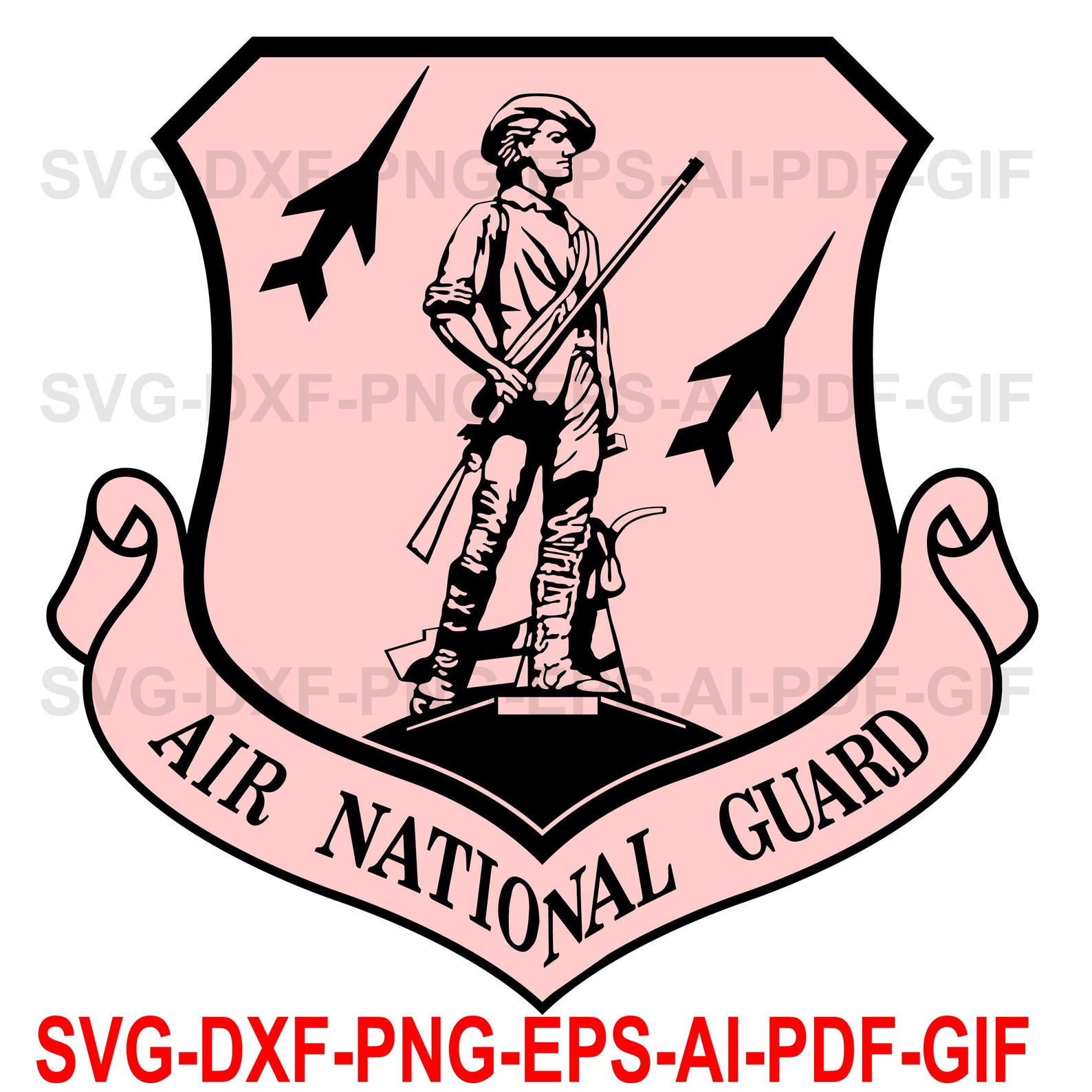 Air National Guard Logo, Laser Cut Vector Files (digital Download) - Etsy
