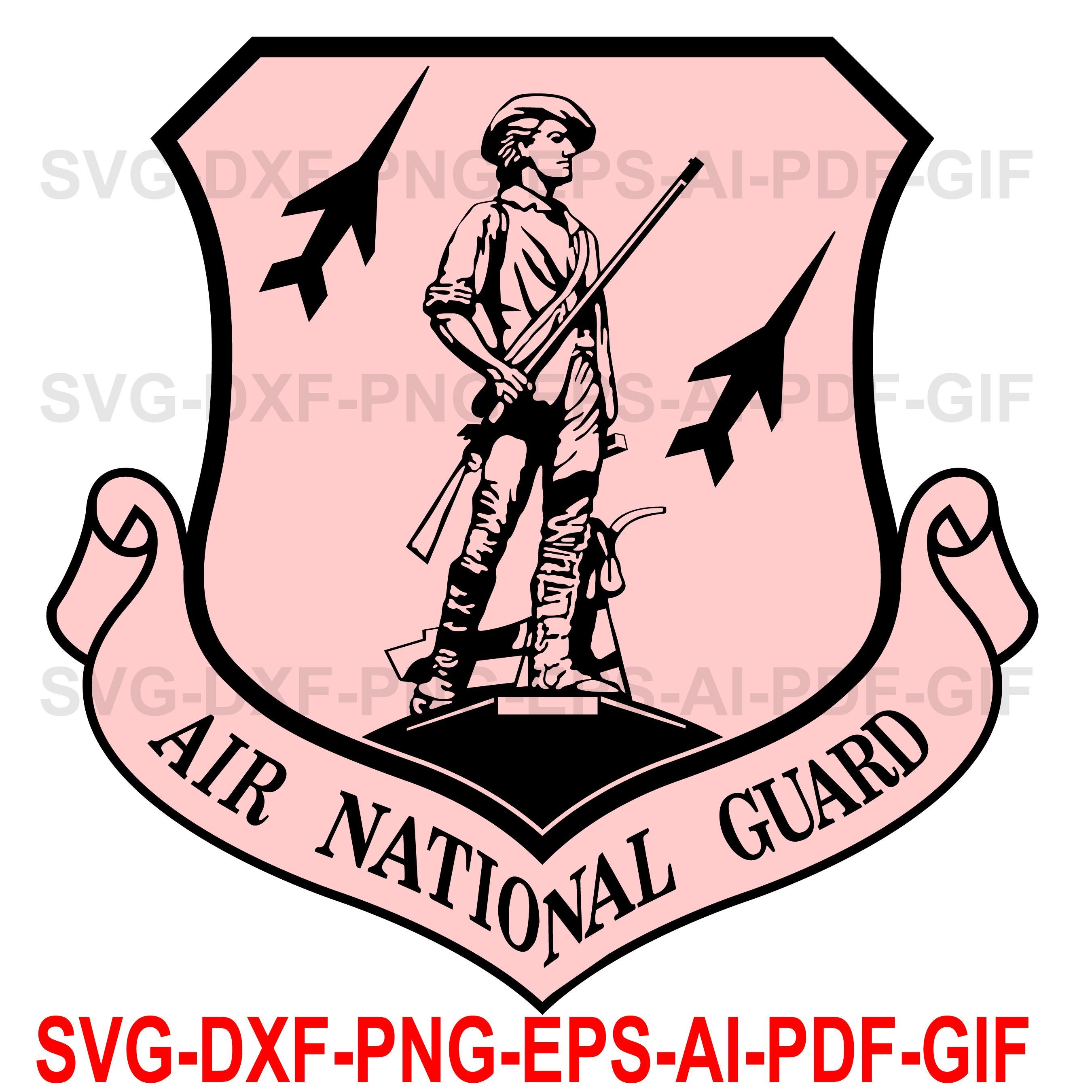 Air National Guard Logo, Laser Cut Vector Files (digital Download) - Etsy