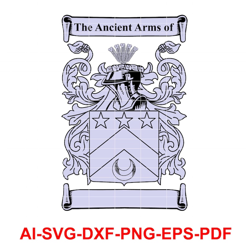 Family Crest , Coats of Arms, Logo, Seal, Custom, Ai, Vector, SVG, DXF ...