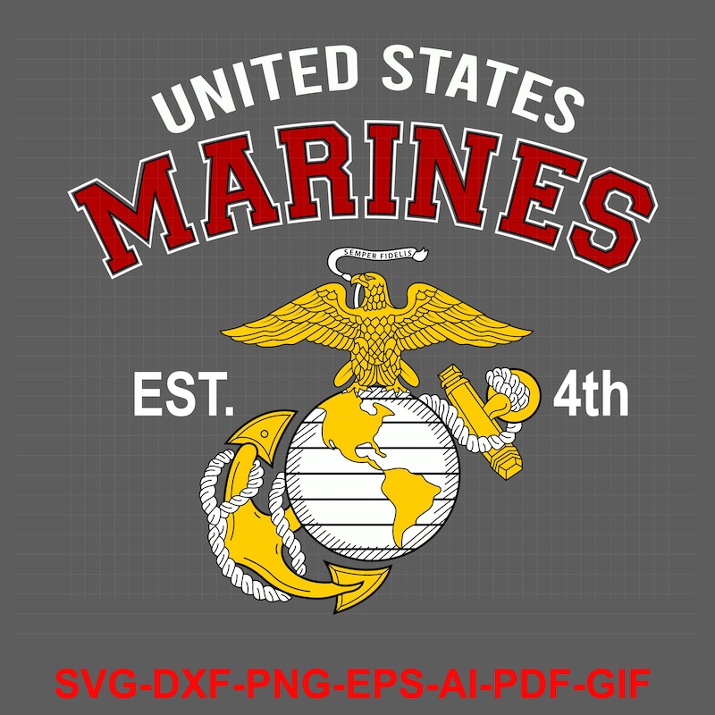 Marine Corps Svg - Etsy