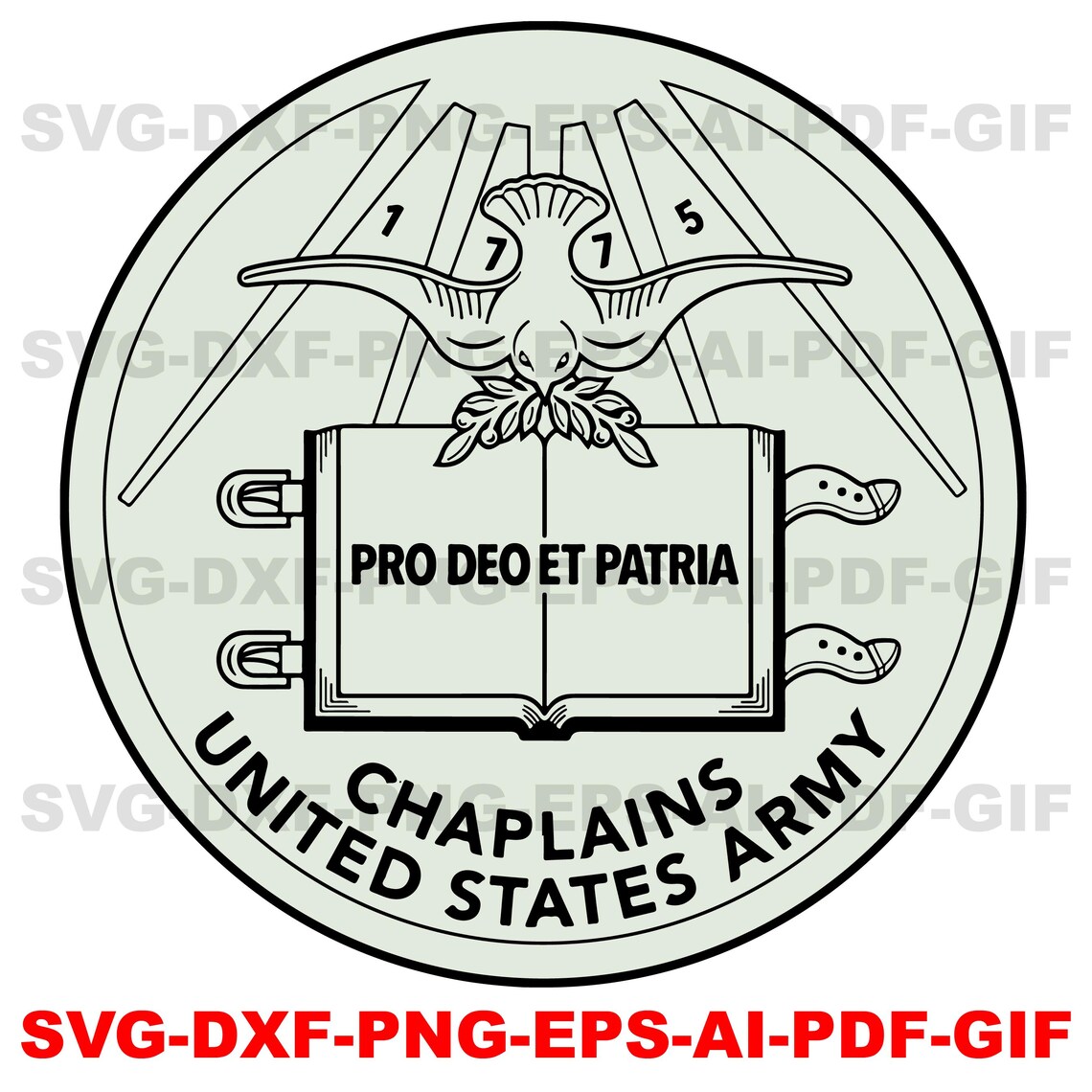 United States Army, Chaplain Corps, Branch Plaque, Logo, Badge, Laser ...