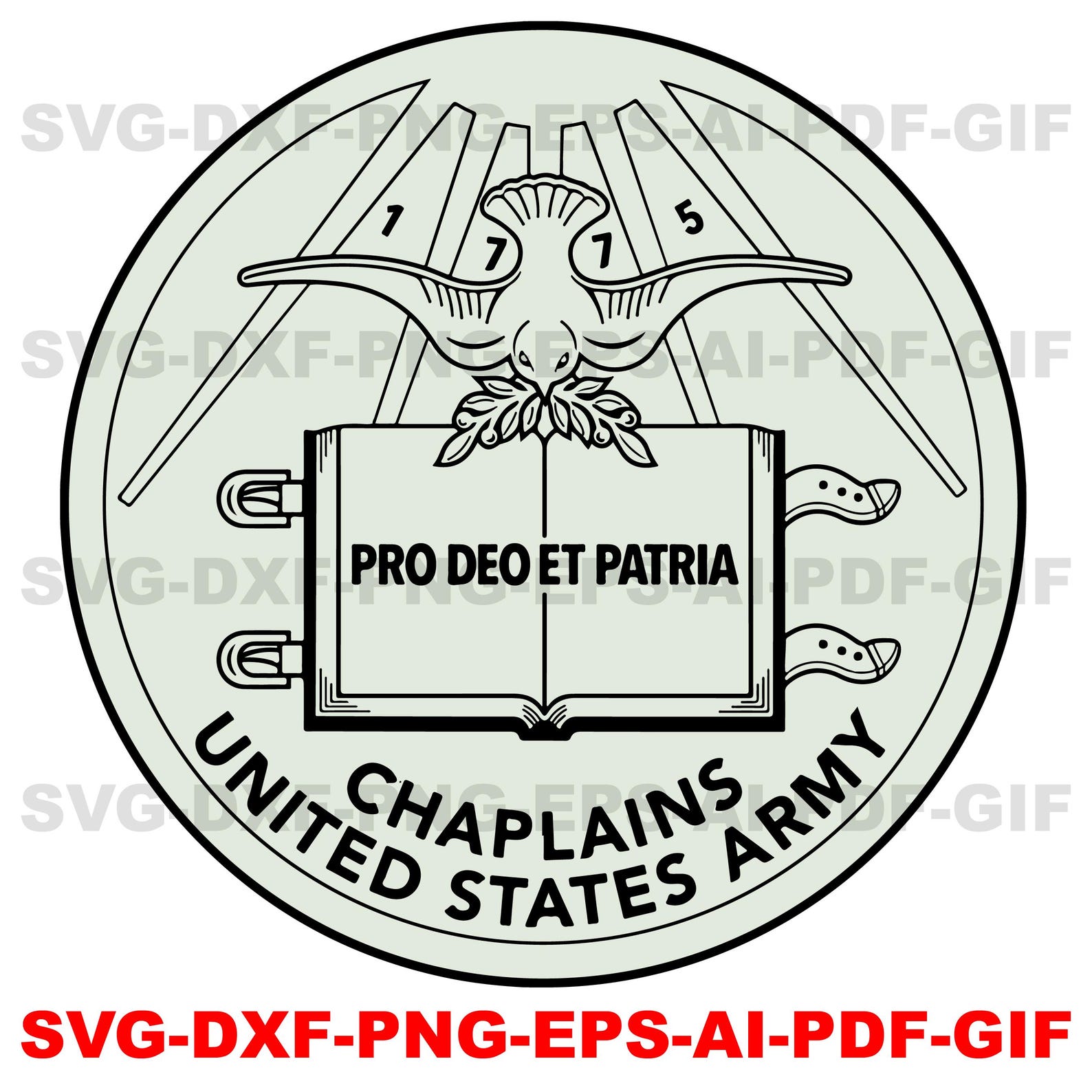 United States Army, Chaplain Corps, Branch Plaque, Logo, Badge, Laser ...