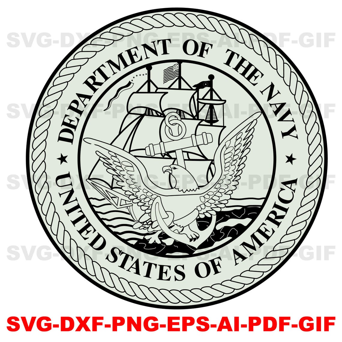 Navy Seal Logo, Vector Cut Files (SVG, Ai, Dxf, Png, Gif) - Etsy