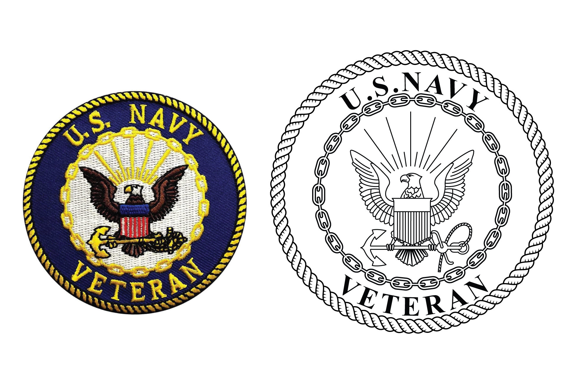 U S Navy Veteran , Navy Chief, Veteran File,badge, Logo, Seal, Custom, Ai, Vector, SVG, DXF, PNG ...