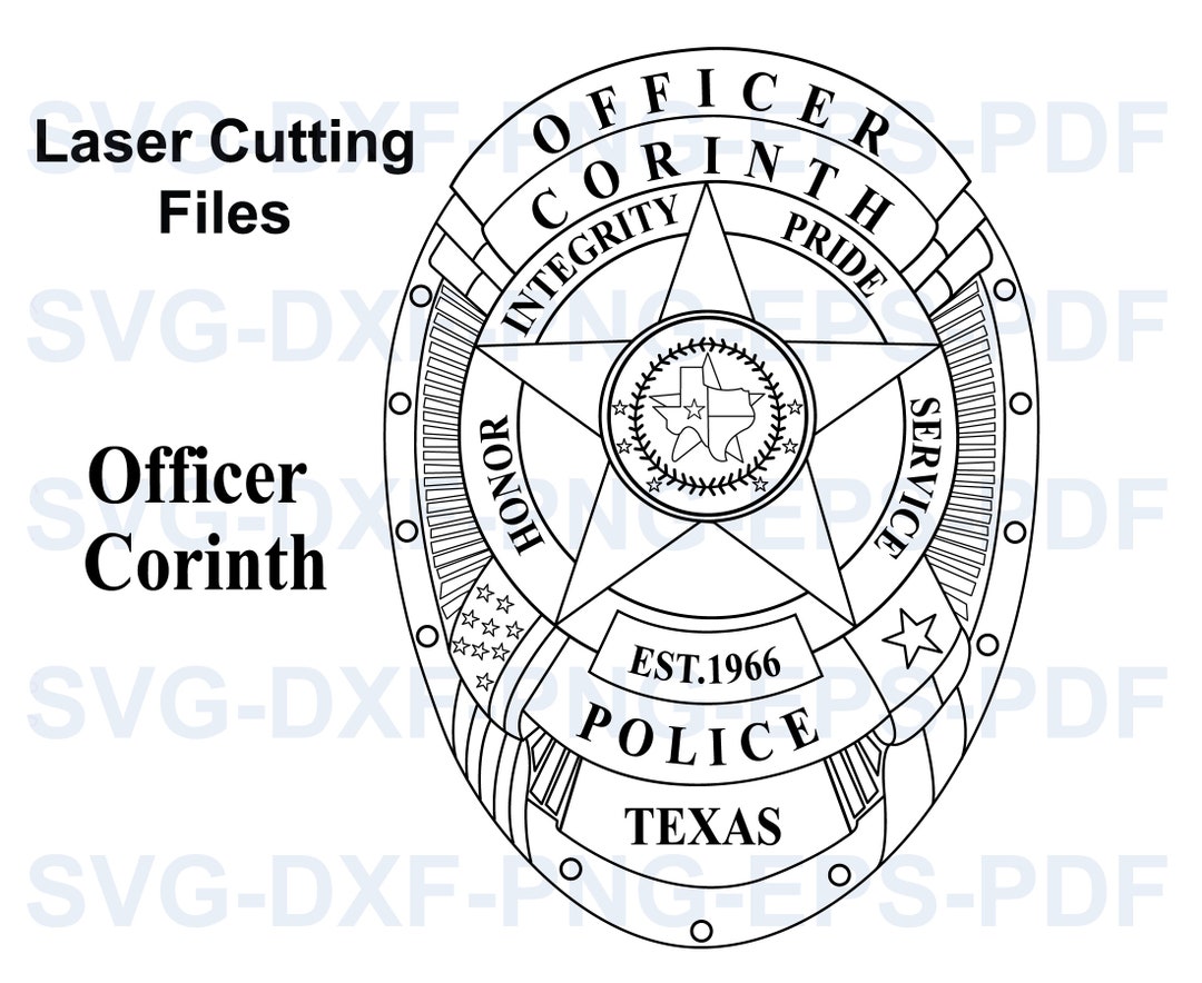 Officer Corinth Police Badges - Etsy
