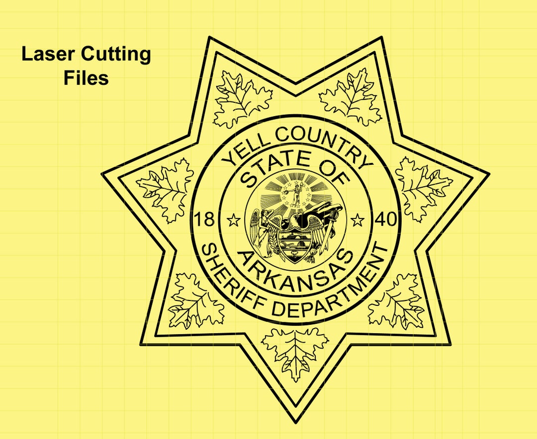 Yell Country State, of ,arkansas Sheriff ,department 1840, Badge, Logo ...