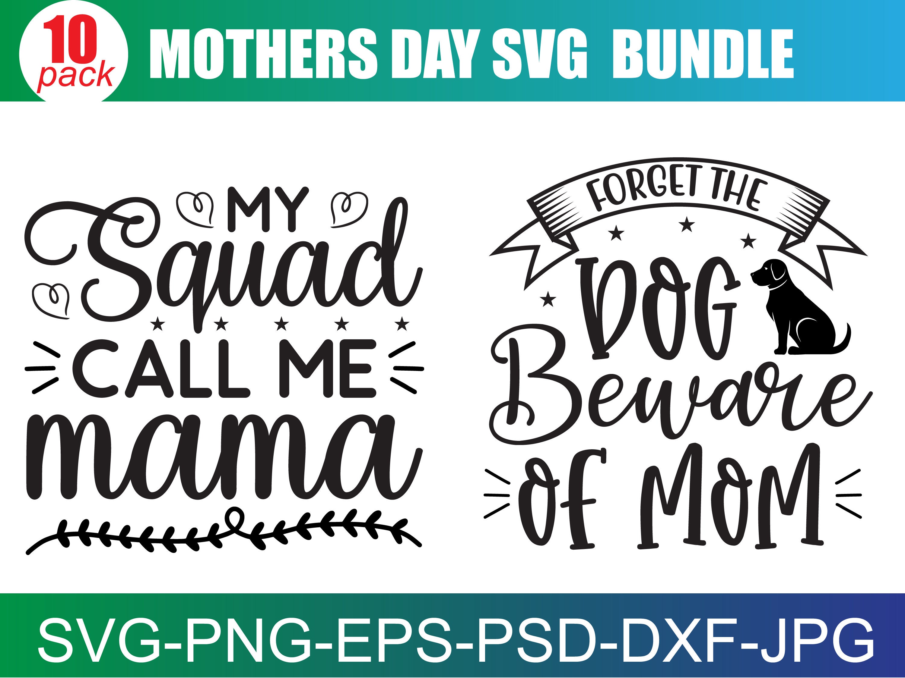 10 Mother’s Day Svg Bundle - Etsy