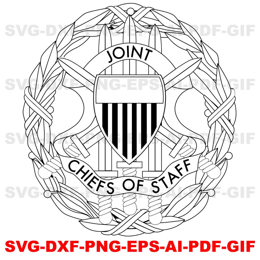 Seal of the Joint, Chiefs of Staff, Logo, Badge, Laser Cutting, Vector ...