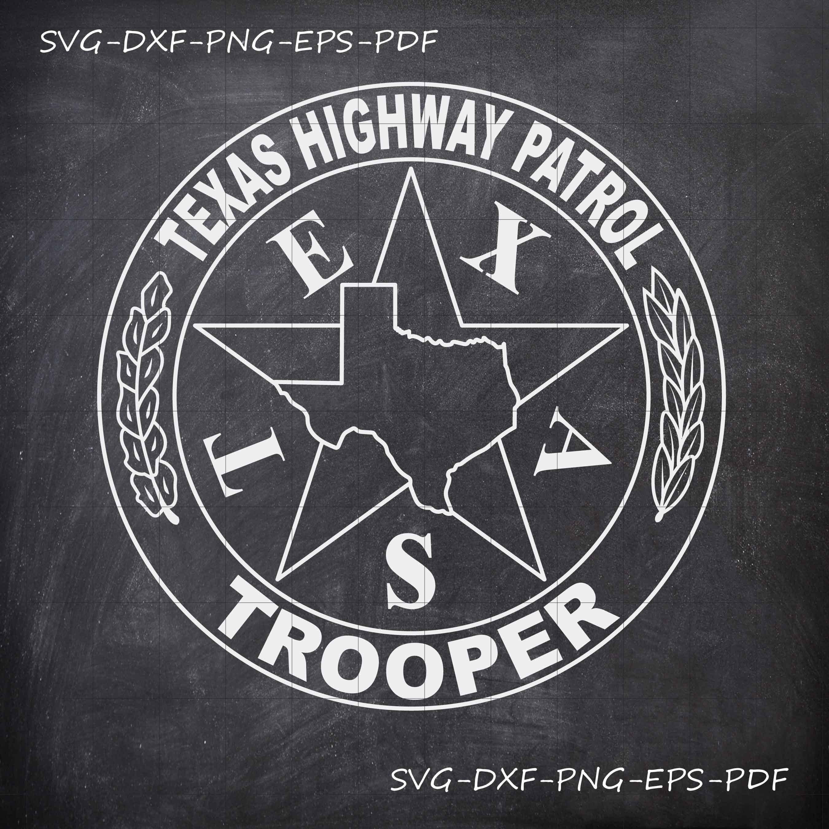 Texas State Trooper Logo TX Texas State Highway Patrol Police Patch