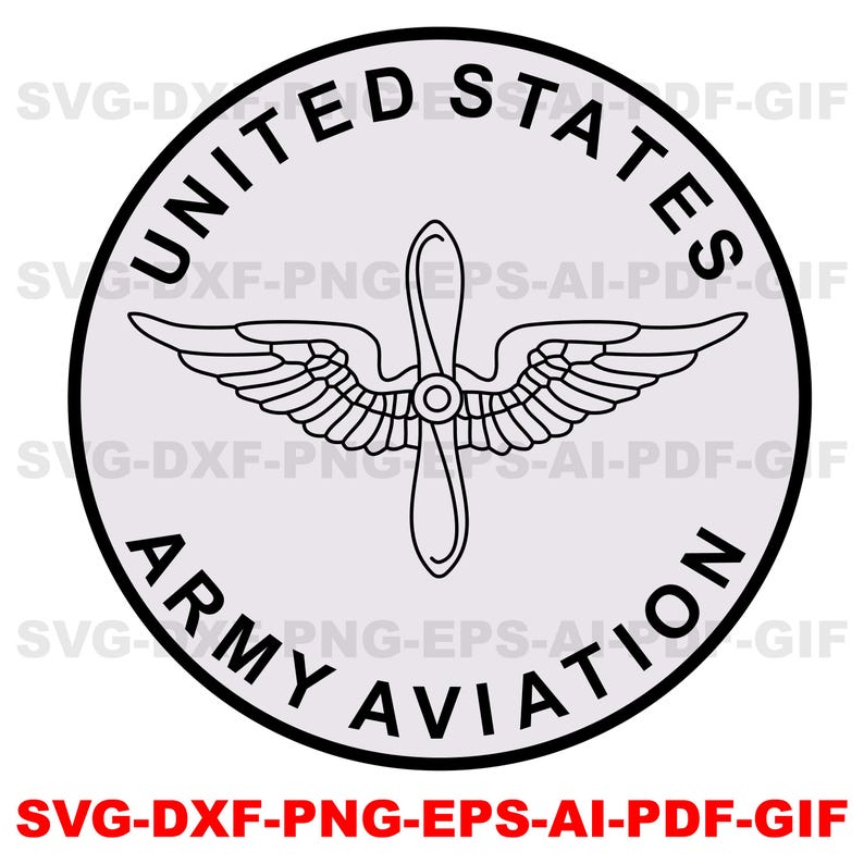 United States Army, Aviation Branch, Logo, Badge, Laser Cutting, Vector ...