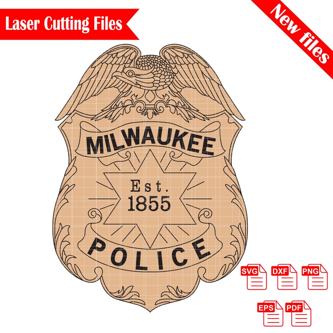Milwaukee Seal, Police Logo, Badge, Laser Cutting, Vector Art, Cut ...