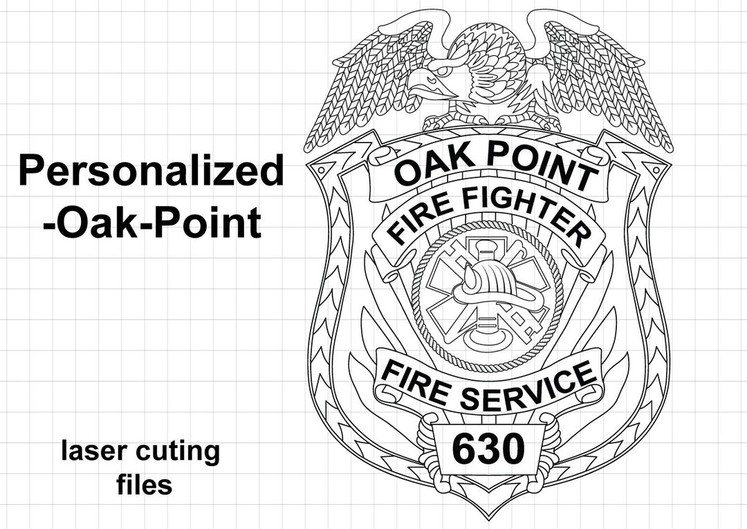 Personalized Oak Point Fire Fighter Fire Service - Etsy