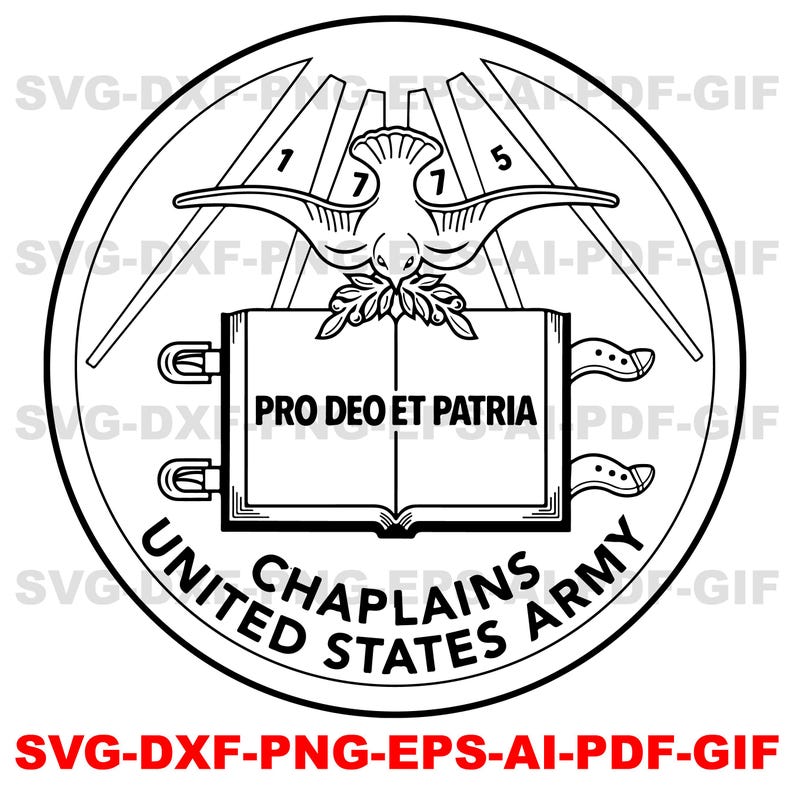 United States Army, Chaplain Corps, Branch Plaque, Logo, Badge, Laser ...