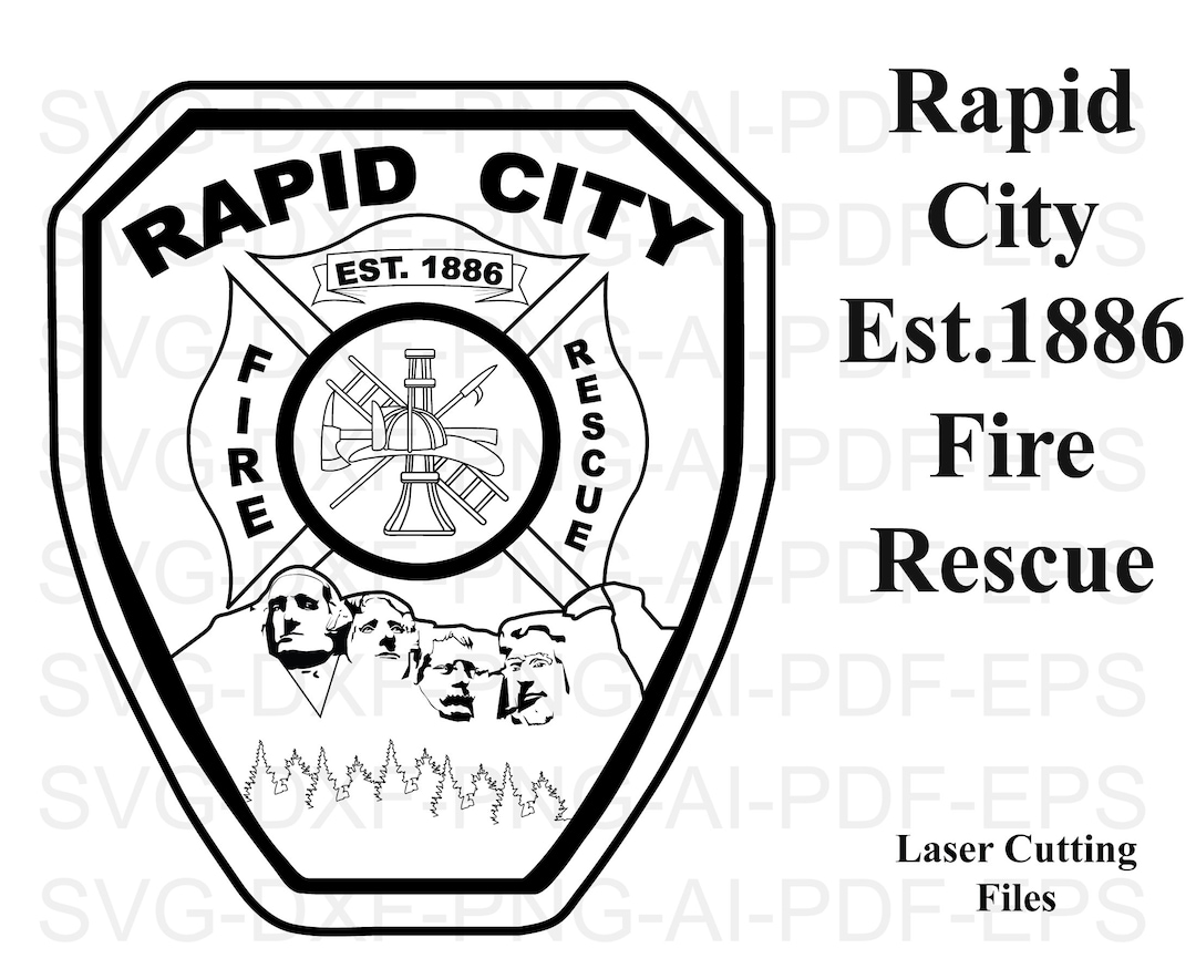 Rapid City Est.1886 Fire Rescue|logo, Seal, Custom, Ai, Vector, SVG ...