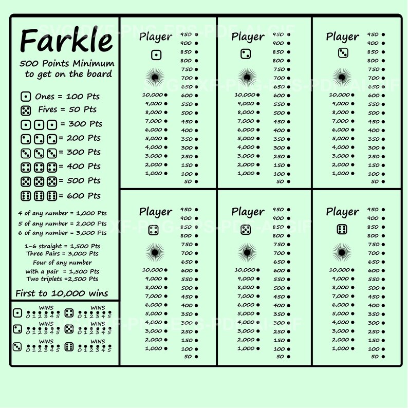 FARKLE Game, Badge, Seal, Logo, Laser Cutting, Vector Art, Cut Files ...