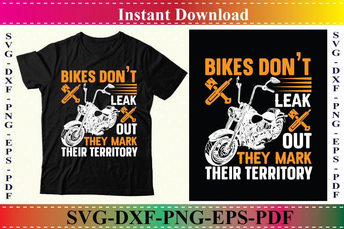 Motorcycle Custom ,bikers Quotes Svg Design Bundle, Bikes T-shirt ...