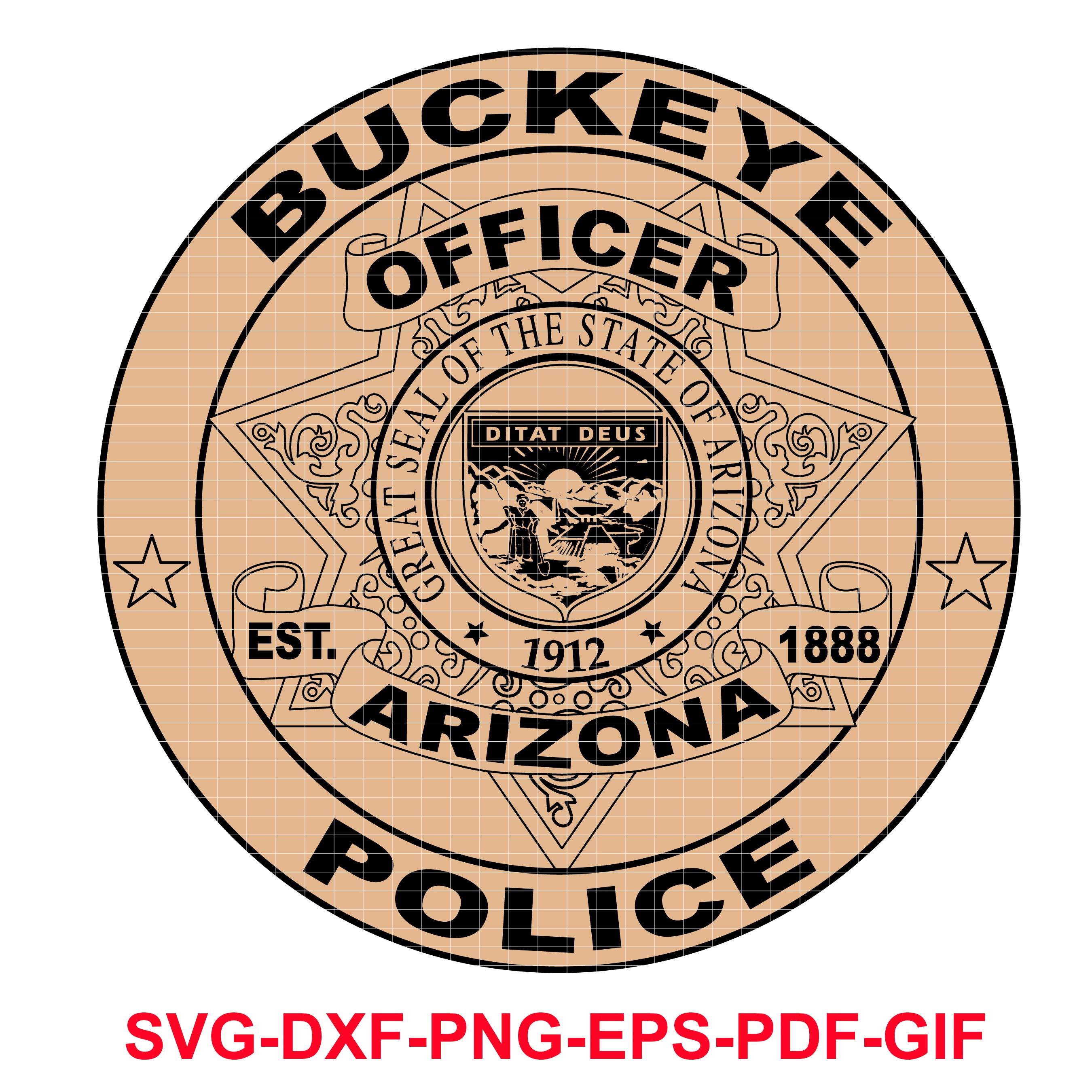 Buckeye AZ Police Department, Arizona Department Buckeye, Badge, Seal ...