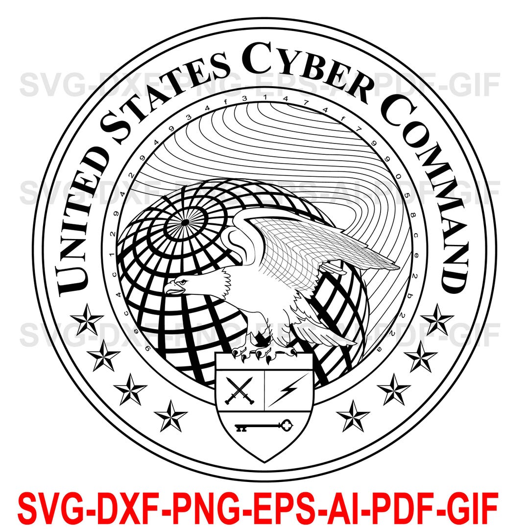 United States Seal, Cyber Command, Logo, Badge, Laser Cutting, Vector ...