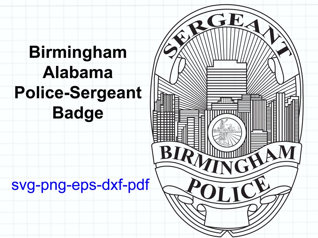 Birmingham-alabama-police-sergeant-badge - Etsy