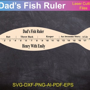Get the Ultimate Fish Ruler SVG File for Laser Cutting - a Hilarious ...