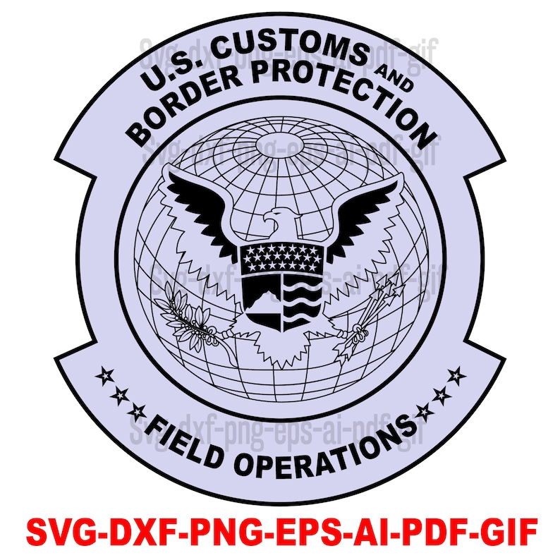 US Customs, and Border Protection, Field Operations, Badge, Laser ...