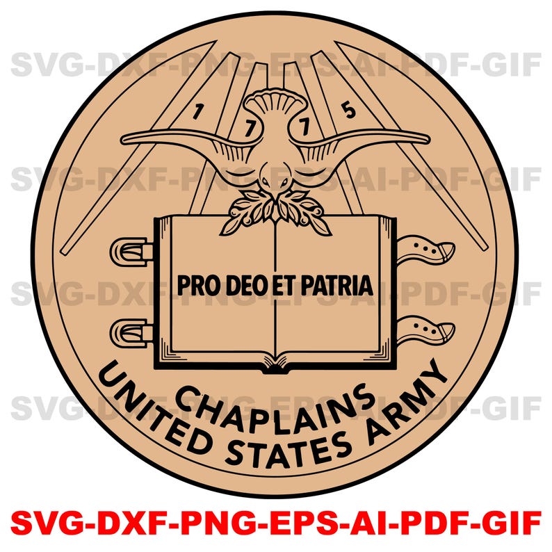 United States Army, Chaplain Corps, Branch Plaque, Logo, Badge, Laser ...