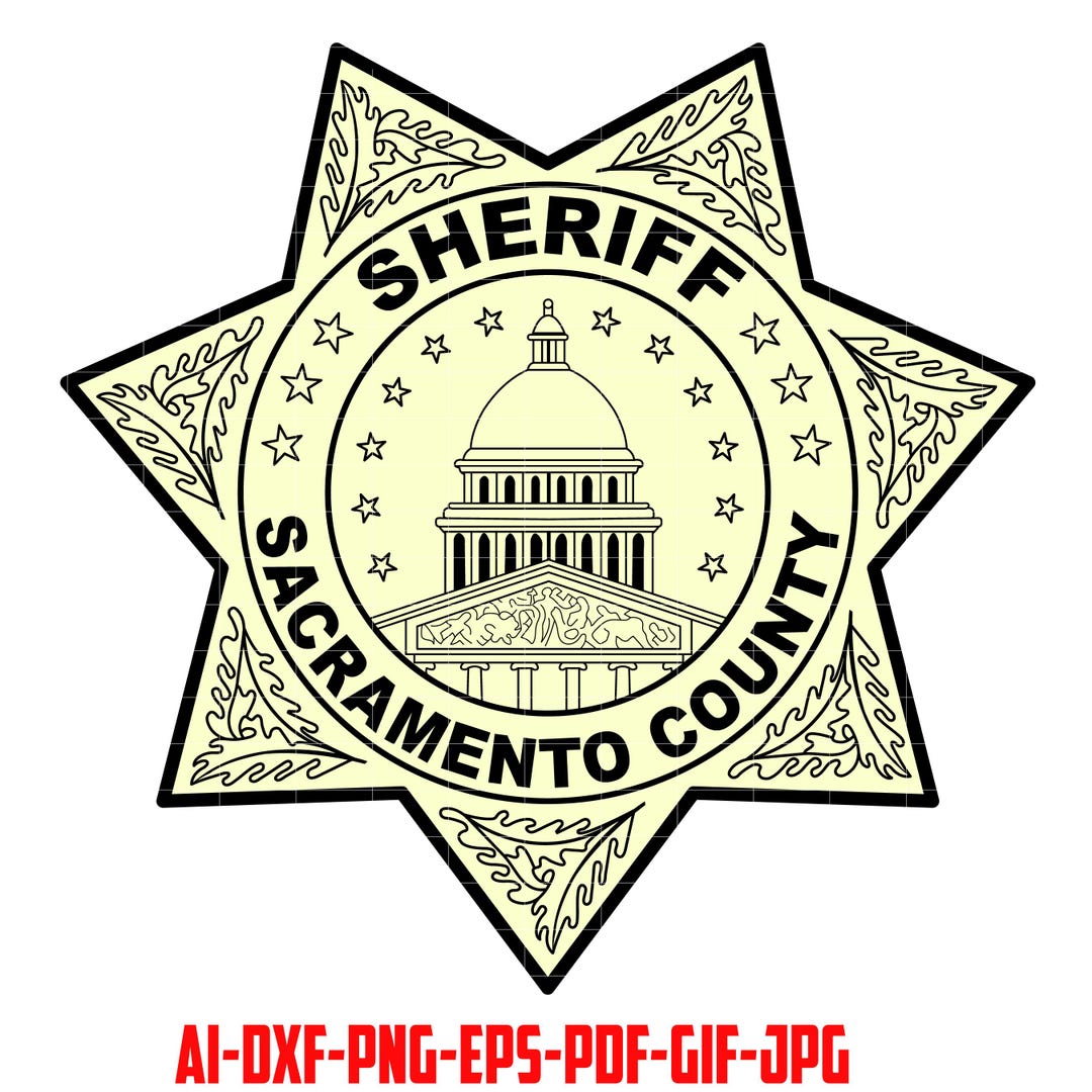 Seal of The, Sacramento, County Sheriffs, Department, Badge, Laser ...
