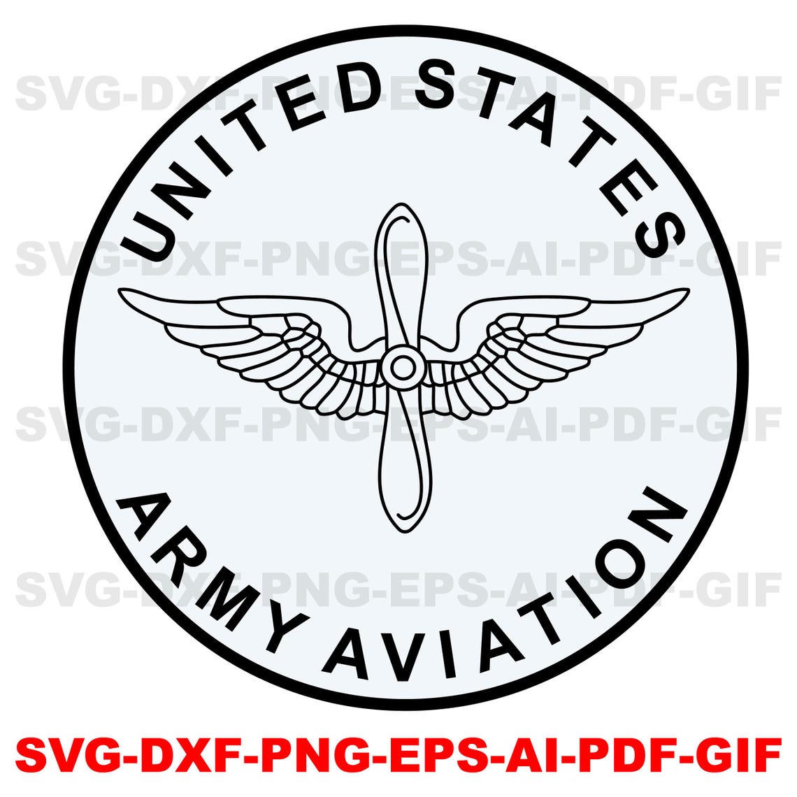 United States Army, Aviation Branch, Logo, Badge, Laser Cutting, Vector ...