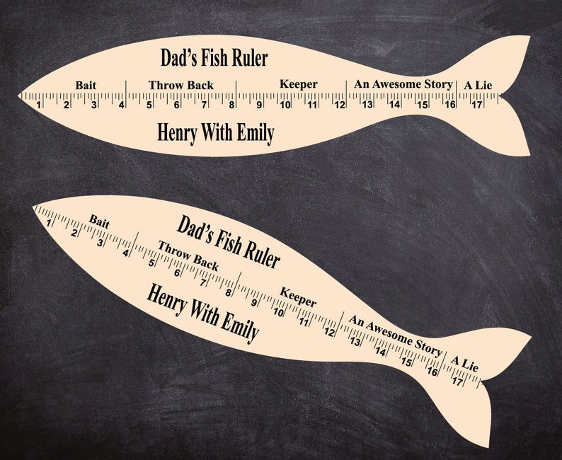 Get the Ultimate Fish Ruler SVG File for Laser Cutting a Hilarious Gift ...
